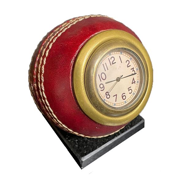 Culinary Concepts Cricket Ball Clock With Marble Base – Chic Interiors ...