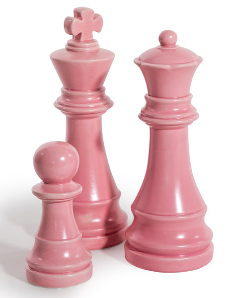Matte Pink Queen Chess Piece Ornament – Chic Interiors Cheshire